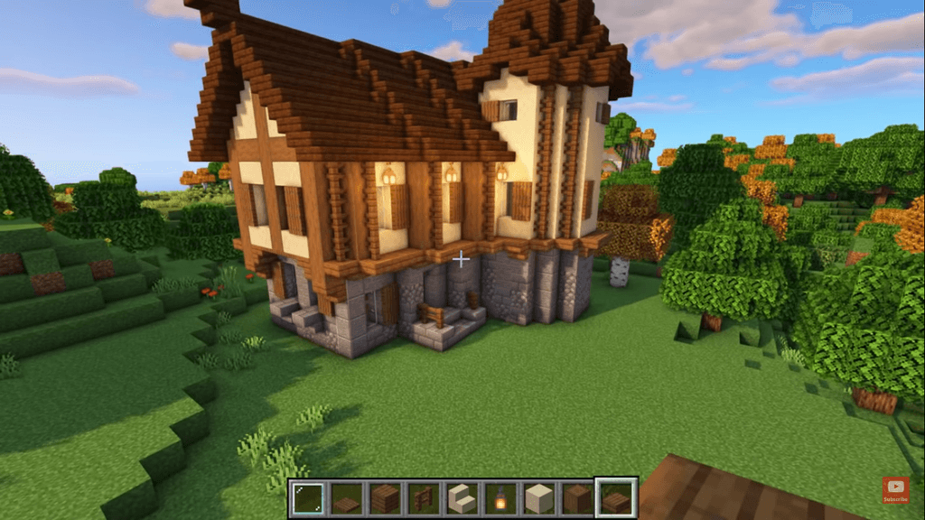 Idol Disponibil Echip Medieval Style House Minecraft Aditiv Interviu Rol